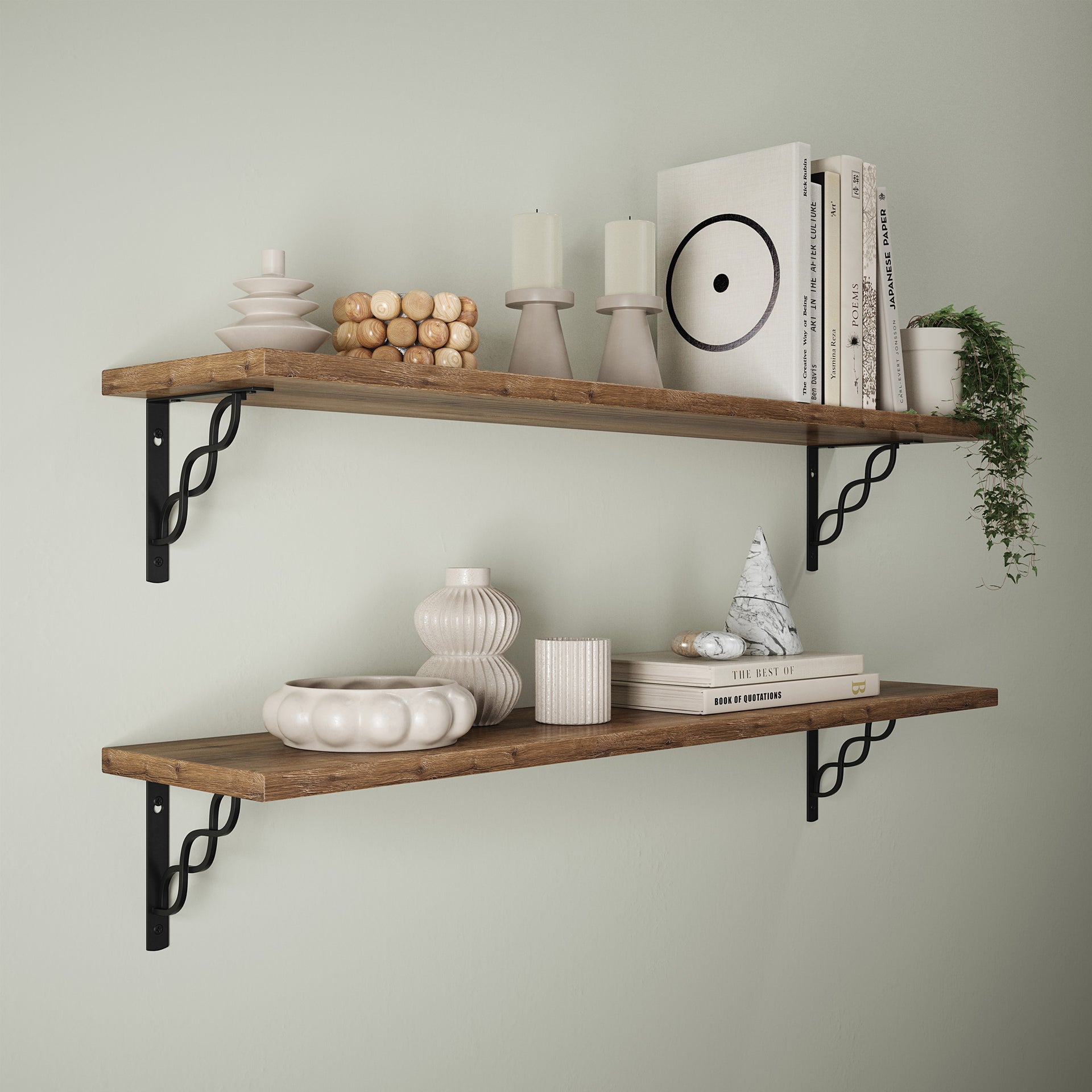 Twin Curve Brackets - Rothley