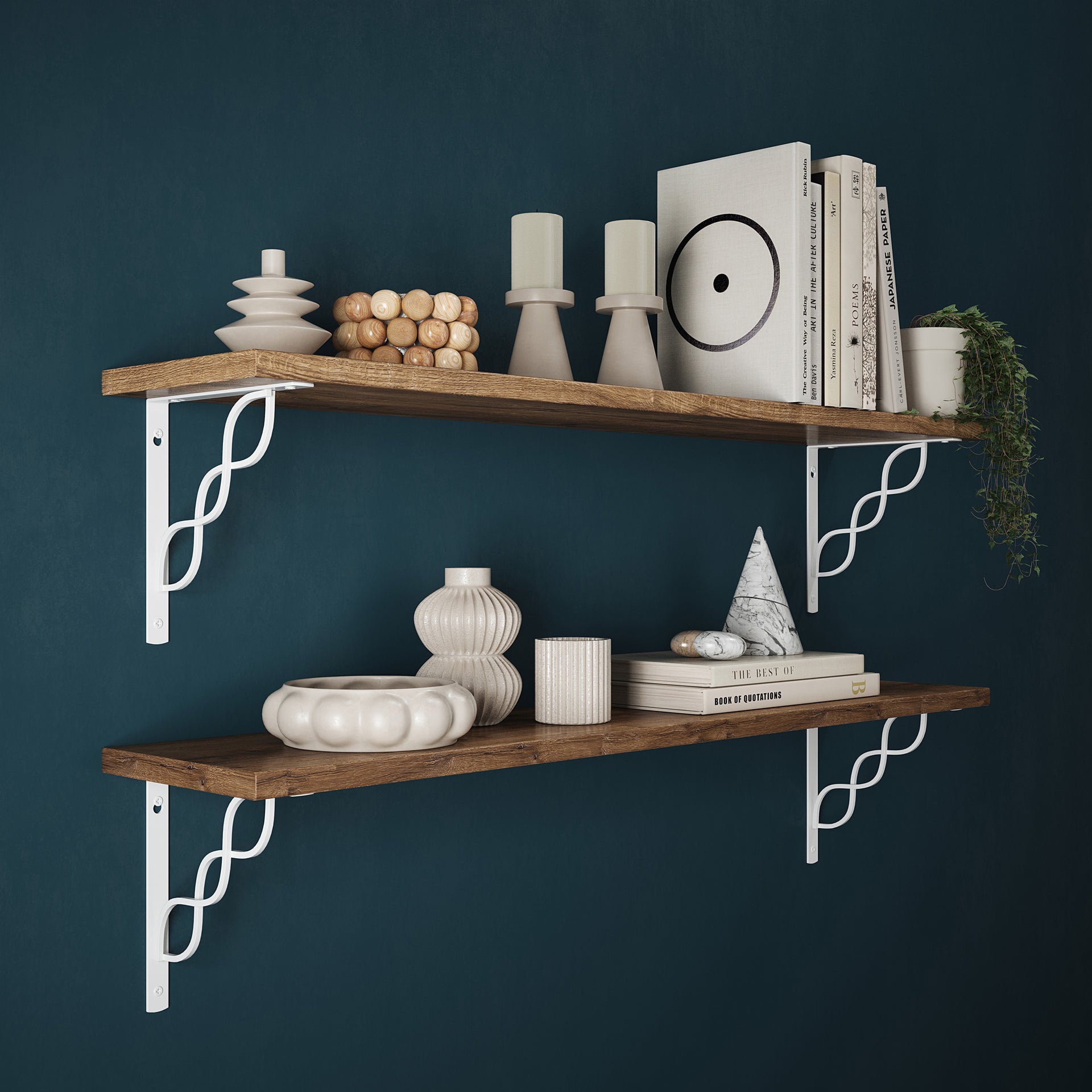 Twin Curve Brackets - Rothley