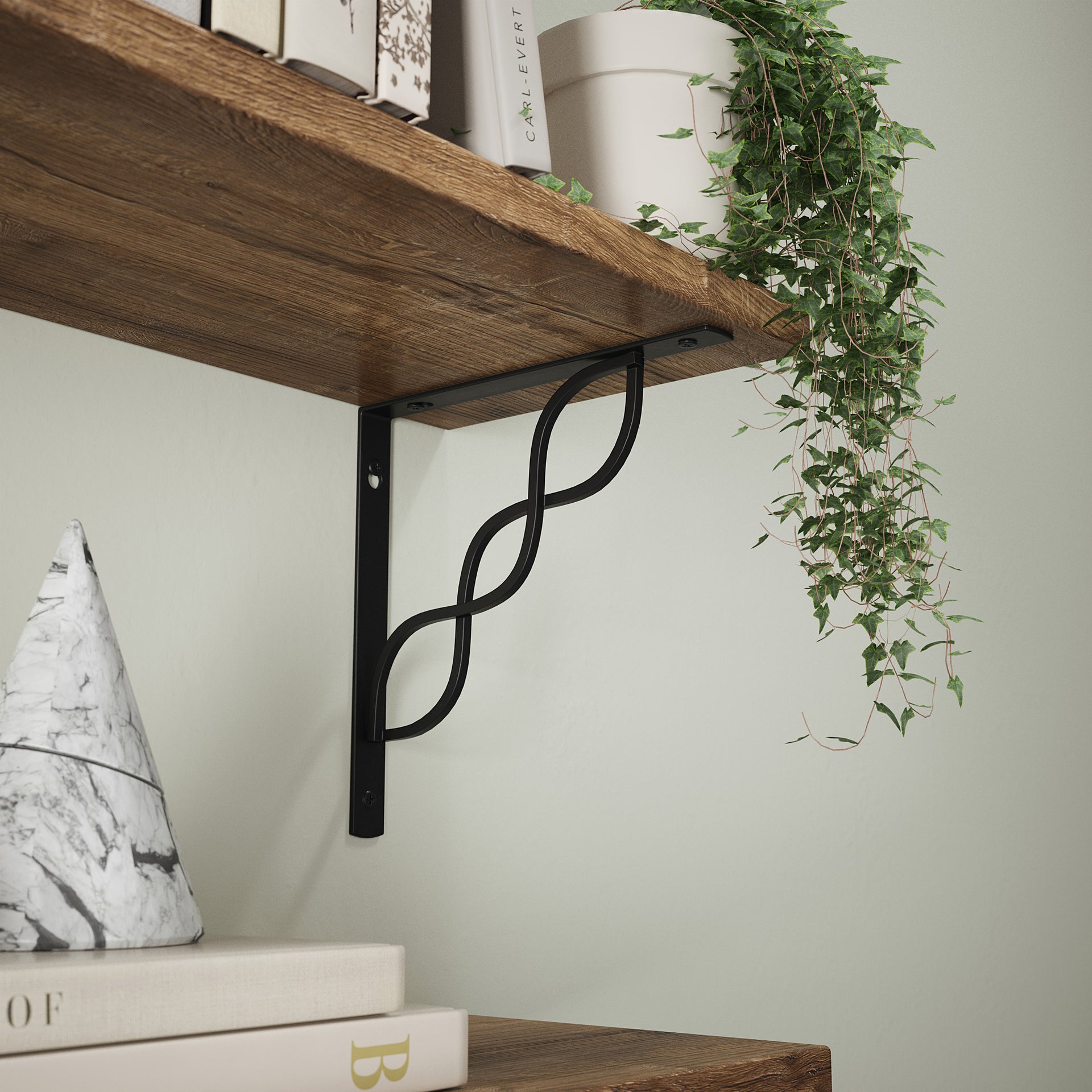 Twin Curve Brackets - Rothley