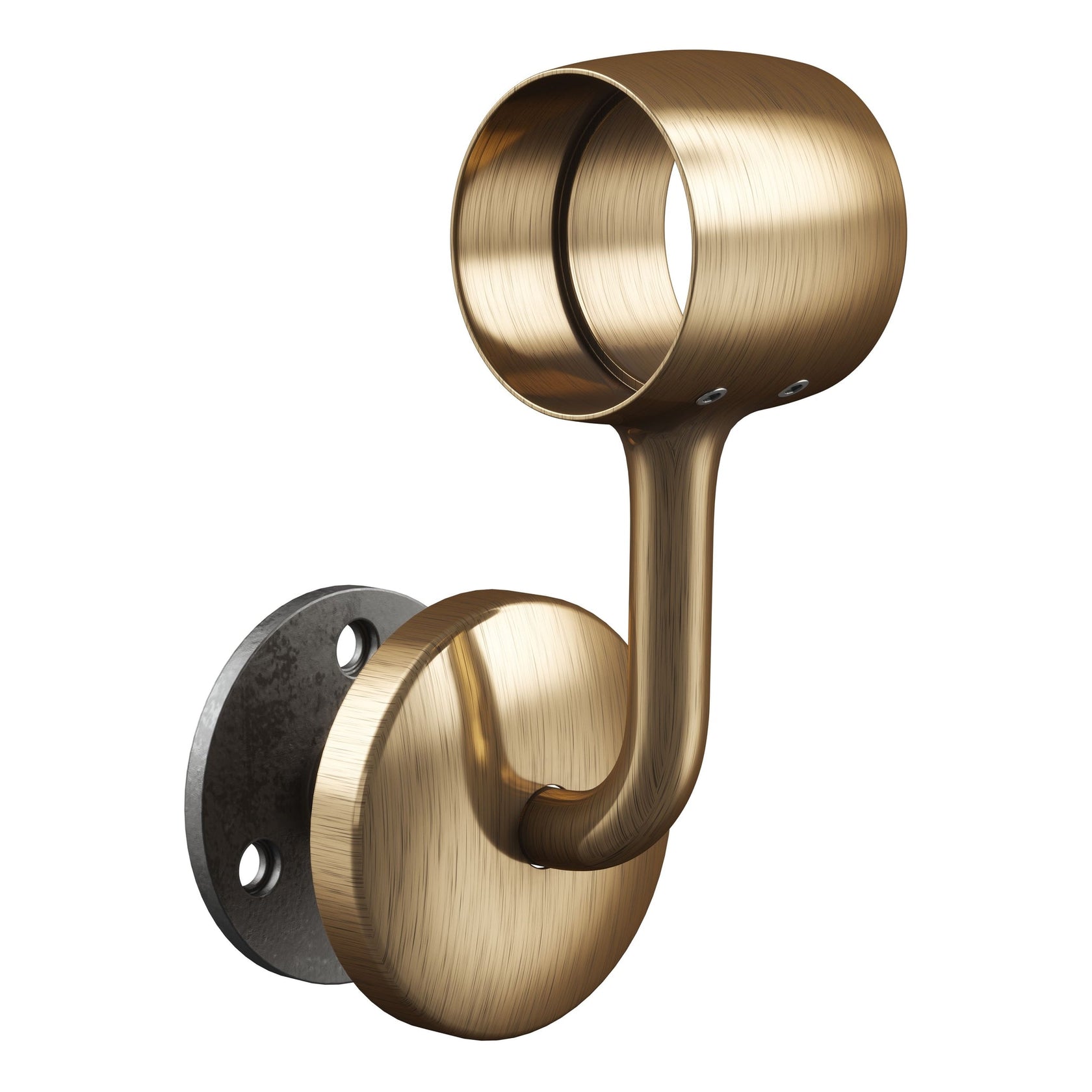 Rothley - Indoor Handrail Connecting Wall Bracket 40mm - Textured Grey ...