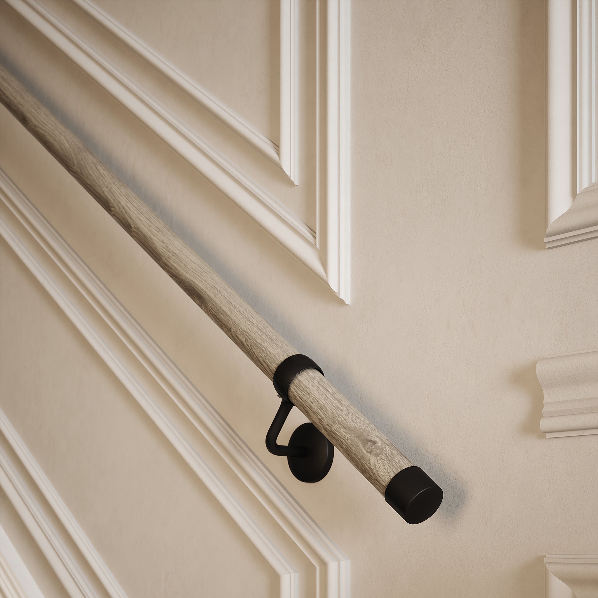 Indoor Wooden Handrail Kit - Rothley