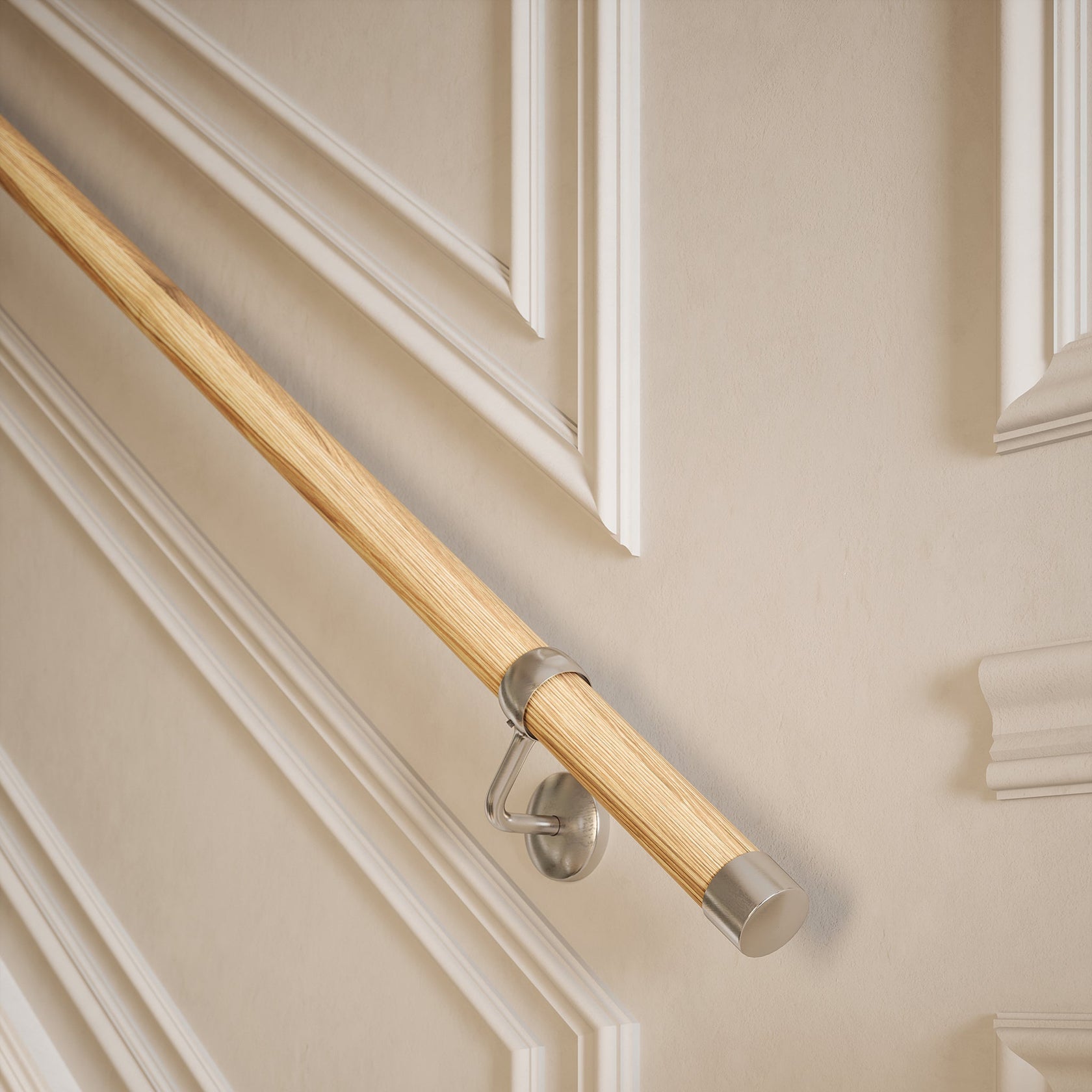 Indoor Wooden Handrail Kit - Rothley