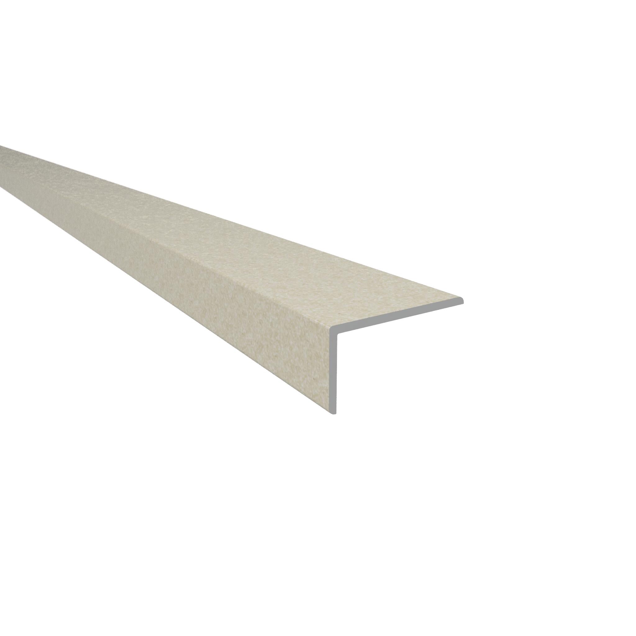 Unequal Angle Profile Light Granite - Plastic PVC - Rothley