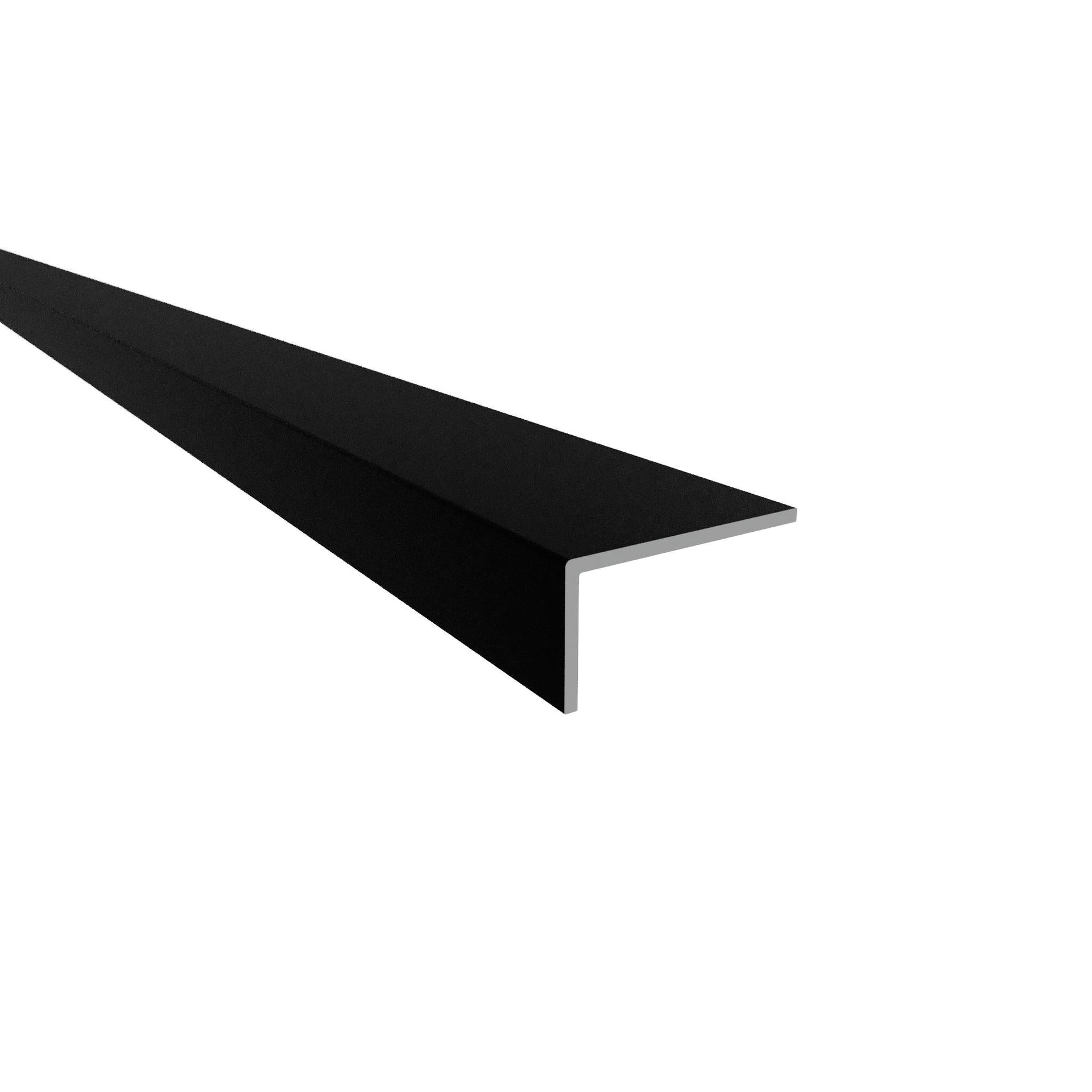 Unequal Angle Profile Matt Black - Aluminium - Rothley