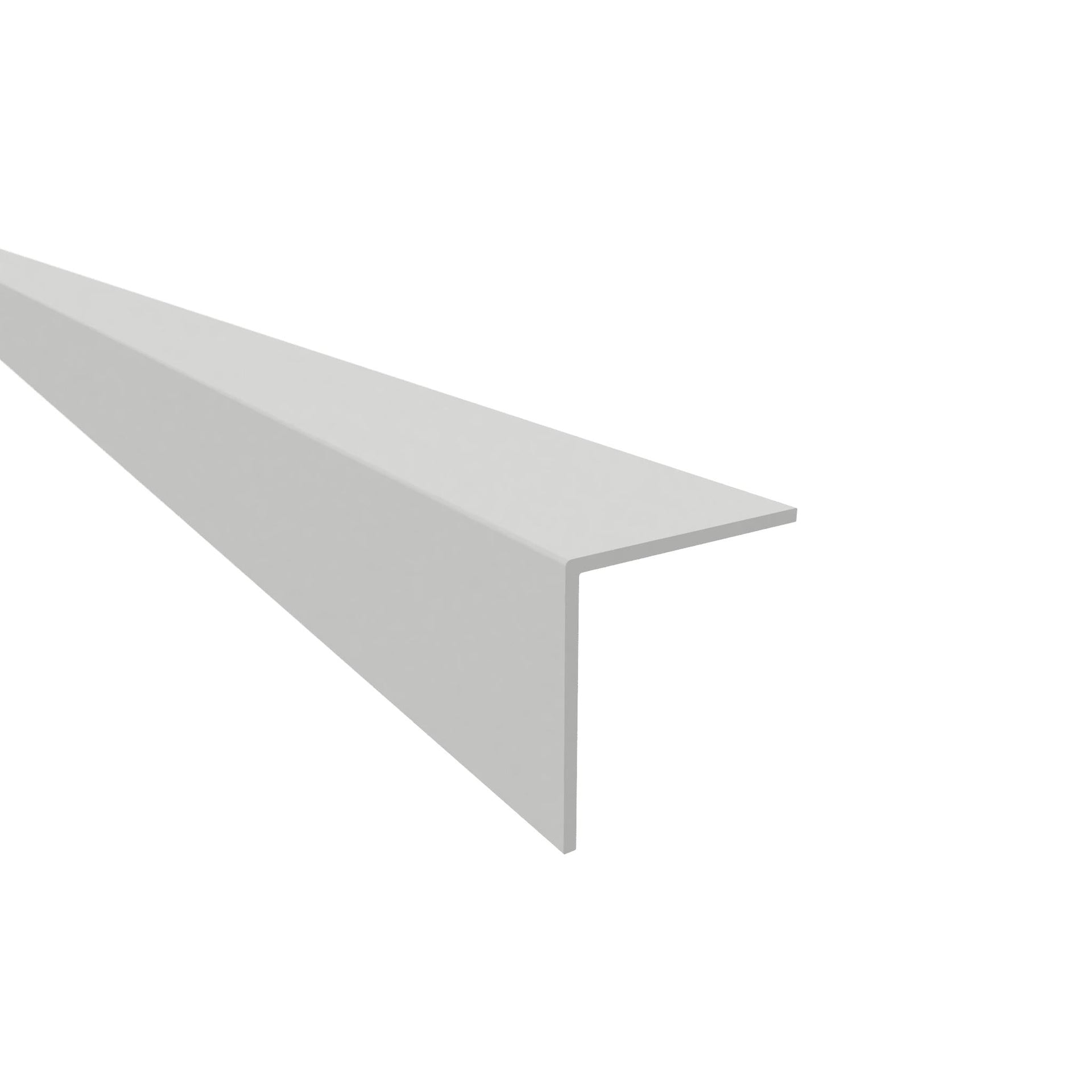 Equal Angle Profile White - Plastic PVC - Rothley