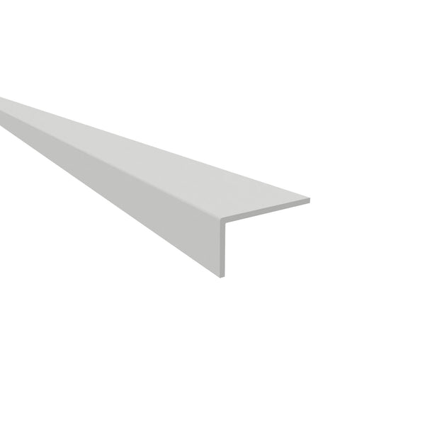 Unequal Angle Profile White - Plastic PVC - Rothley