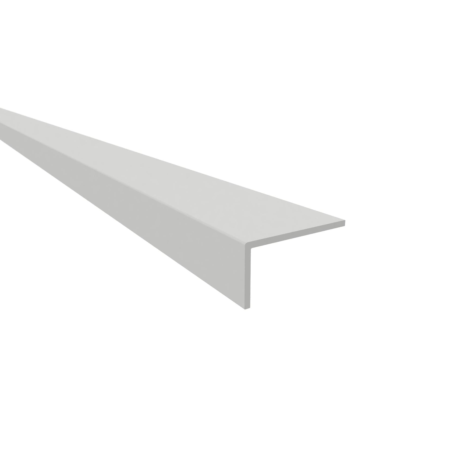 Unequal Angle Profile White - Plastic PVC - Rothley