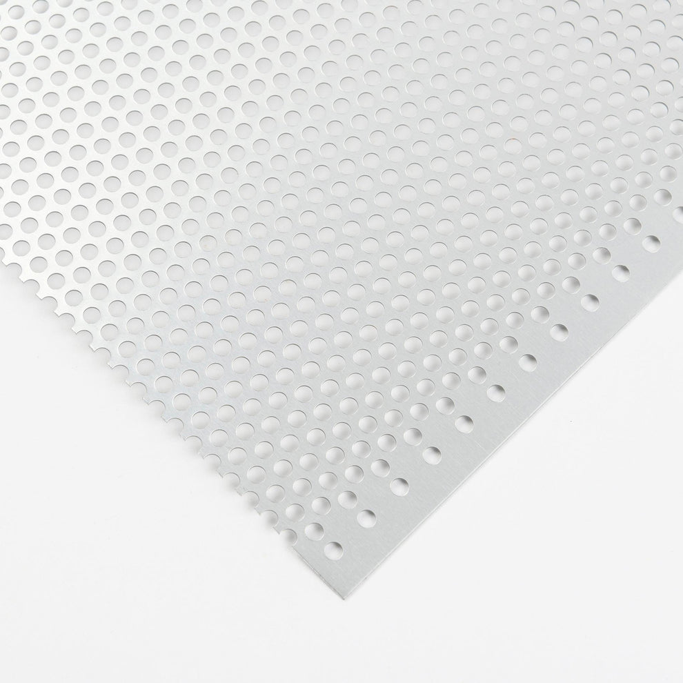 Perforated Sheet - Anodised Aluminium (Small Holes). - Rothley